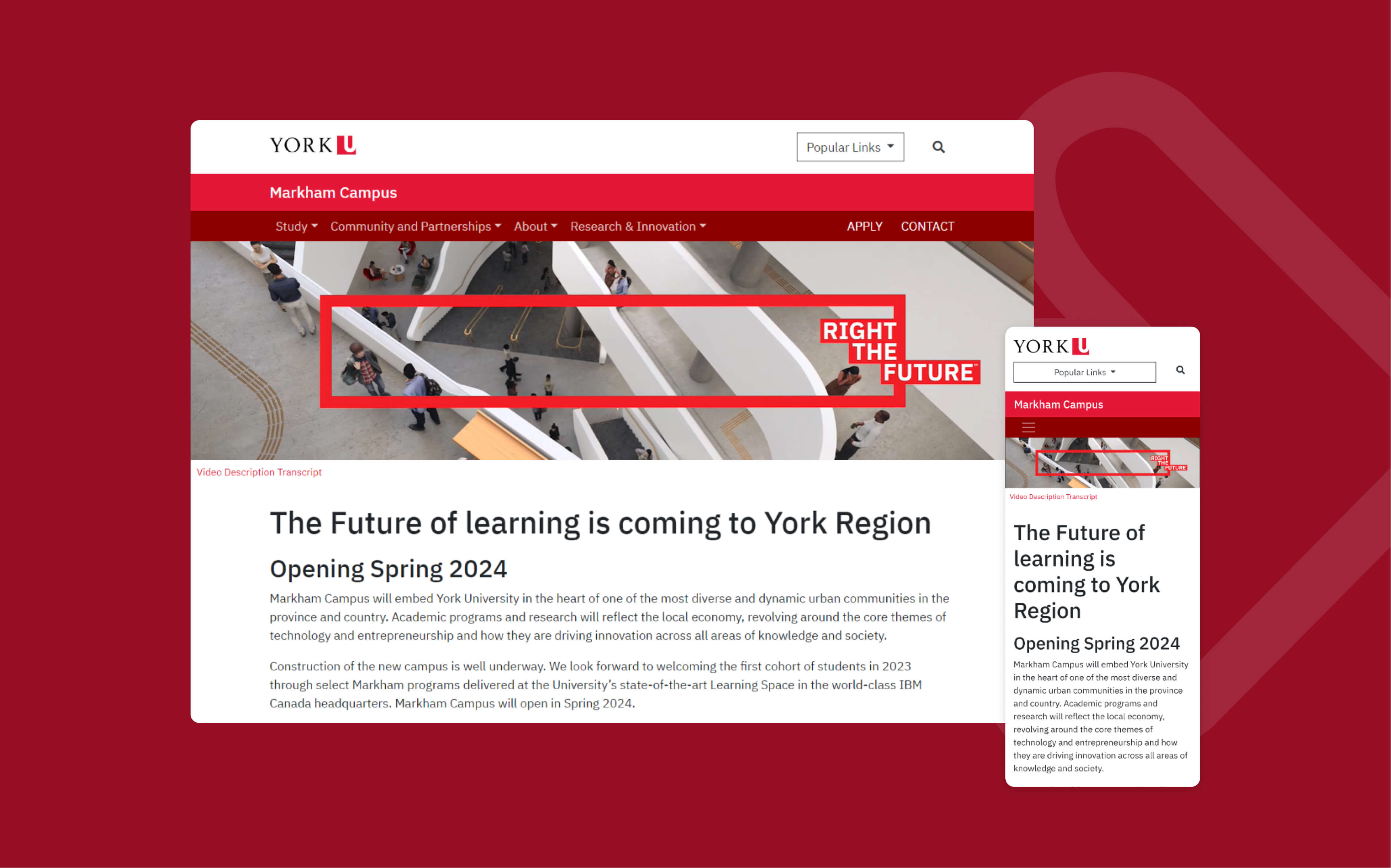 York University’s Markham Campus